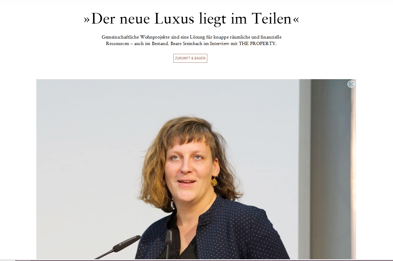 Der neue Luxus liegt im Teilen – Ein Interview mit dem property-Magazin - Netzwerk Frankfurt für ...